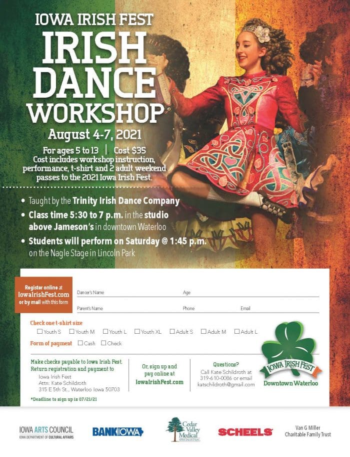 Dance Class Flyer - Iowa Irish Fest